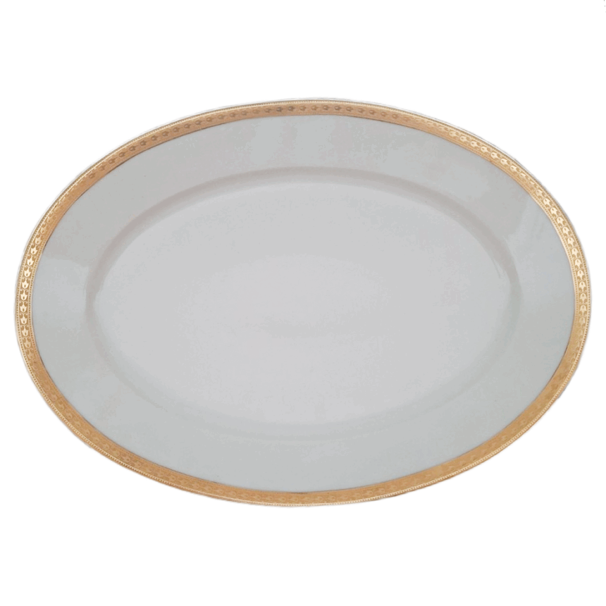 ΠΙΑΤΕΛΑ ΟΒΑΛ 35 x 25.5 CM ΠΟΡΣΕΛΑΝΗ ΒΑΥΑΡΙΑΣ ΓΕΡΜΑΝΙΑΣ ΚΩΔ.1175 ΧΡΥΣΟ ...